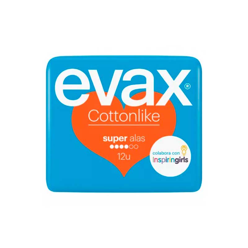 Compresas super alas 12ud + 2 regalo Evax - El Kiosko de Juan